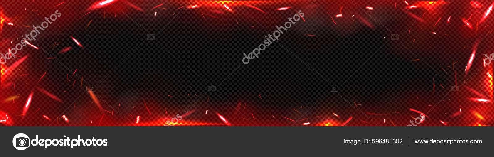 Background Red Fire Sparks Overlay Effect Frame Burning Flame Flying图库 ...