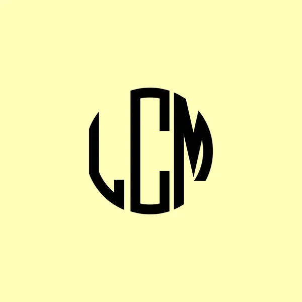 Letras iniciales redondeadas creativas Logotipo de LCM. Será adecuado ...