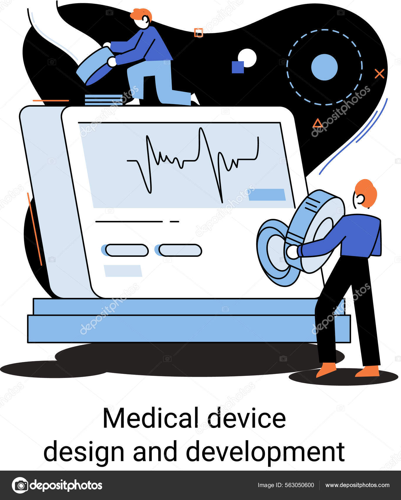 Medical device design and development banner with scientists develop ...