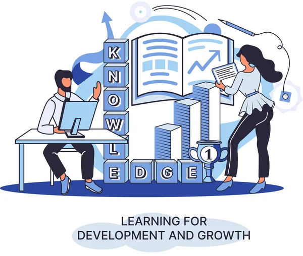 Learning Development Growth Self Learning Metaphor Online Emoloyee Education Distance Stock ...