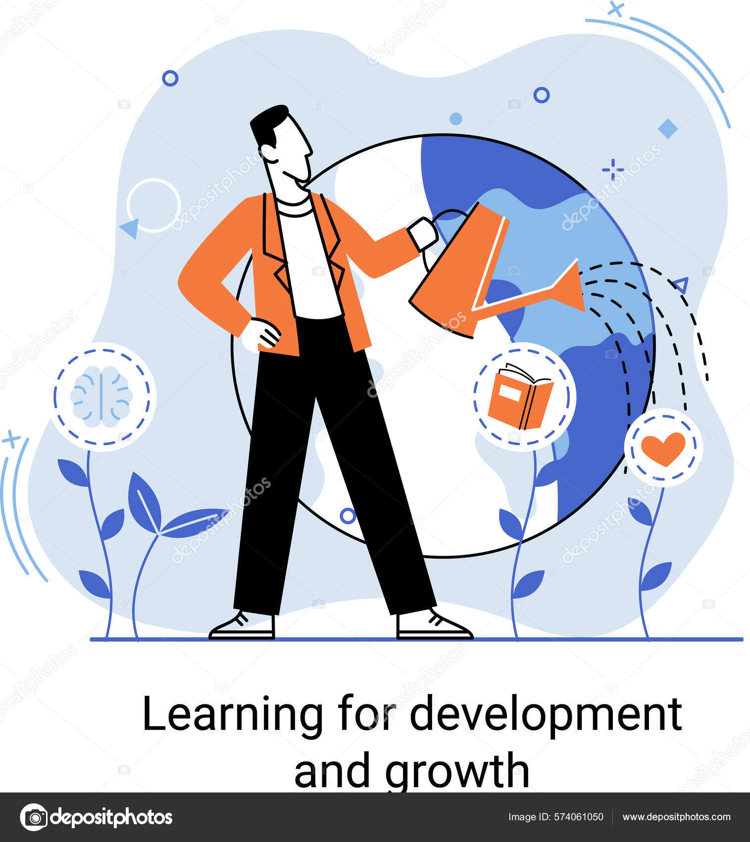 Learning Development Growth Self Learning Metaphor Online Emoloyee ...