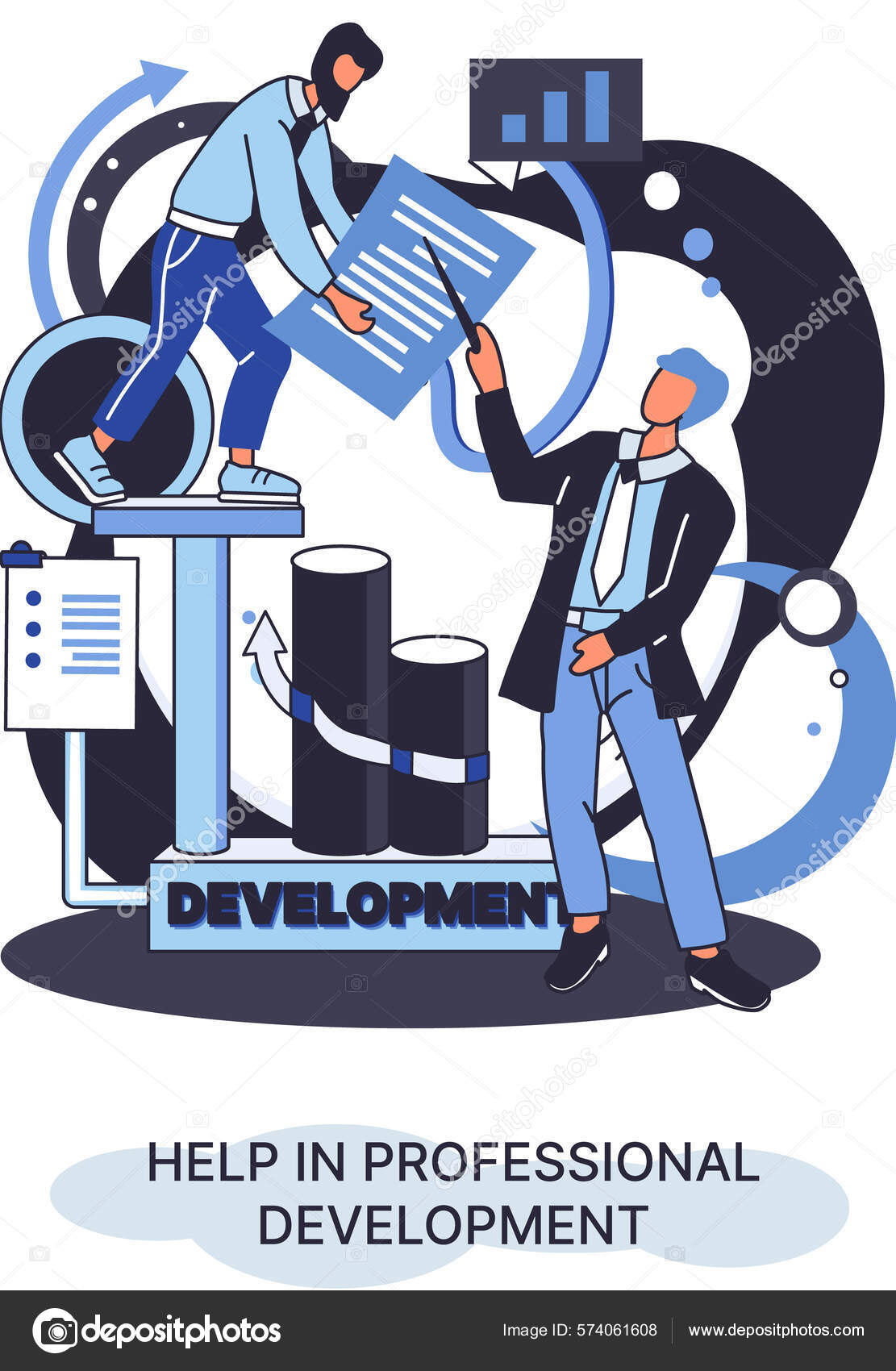 Help Professional Development Metaphor Qualified Employee Training ...