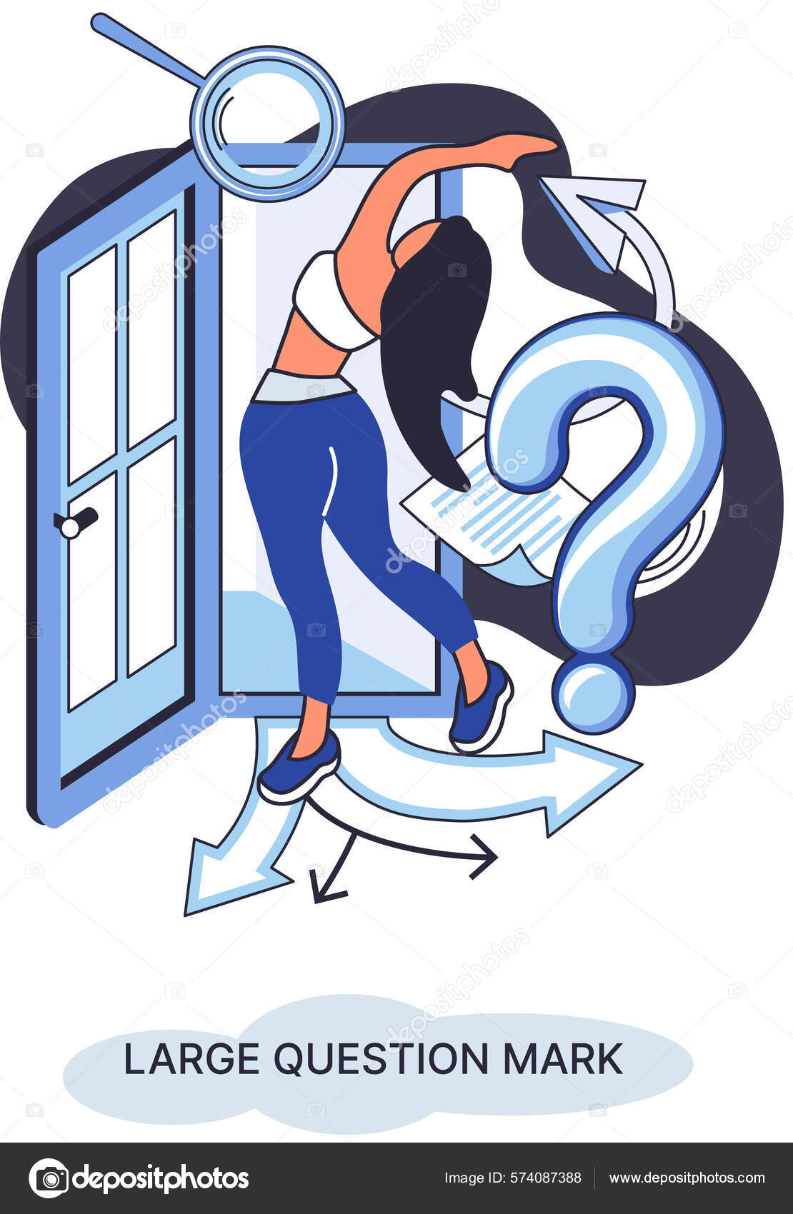 Tangga Tanda Metafora Pertanyaan Konsep Masalah Dan Solusi Tanda Tanya ...