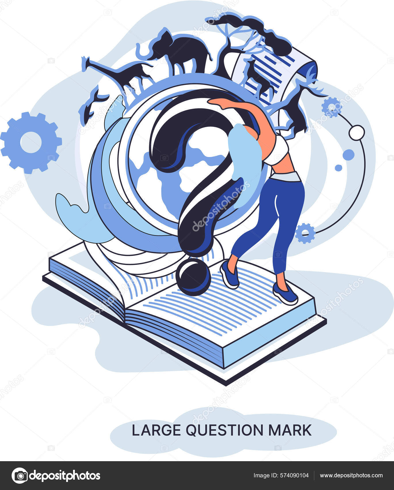 Tangga Tanda Metafora Pertanyaan Konsep Masalah Dan Solusi Tanda Tanya ...