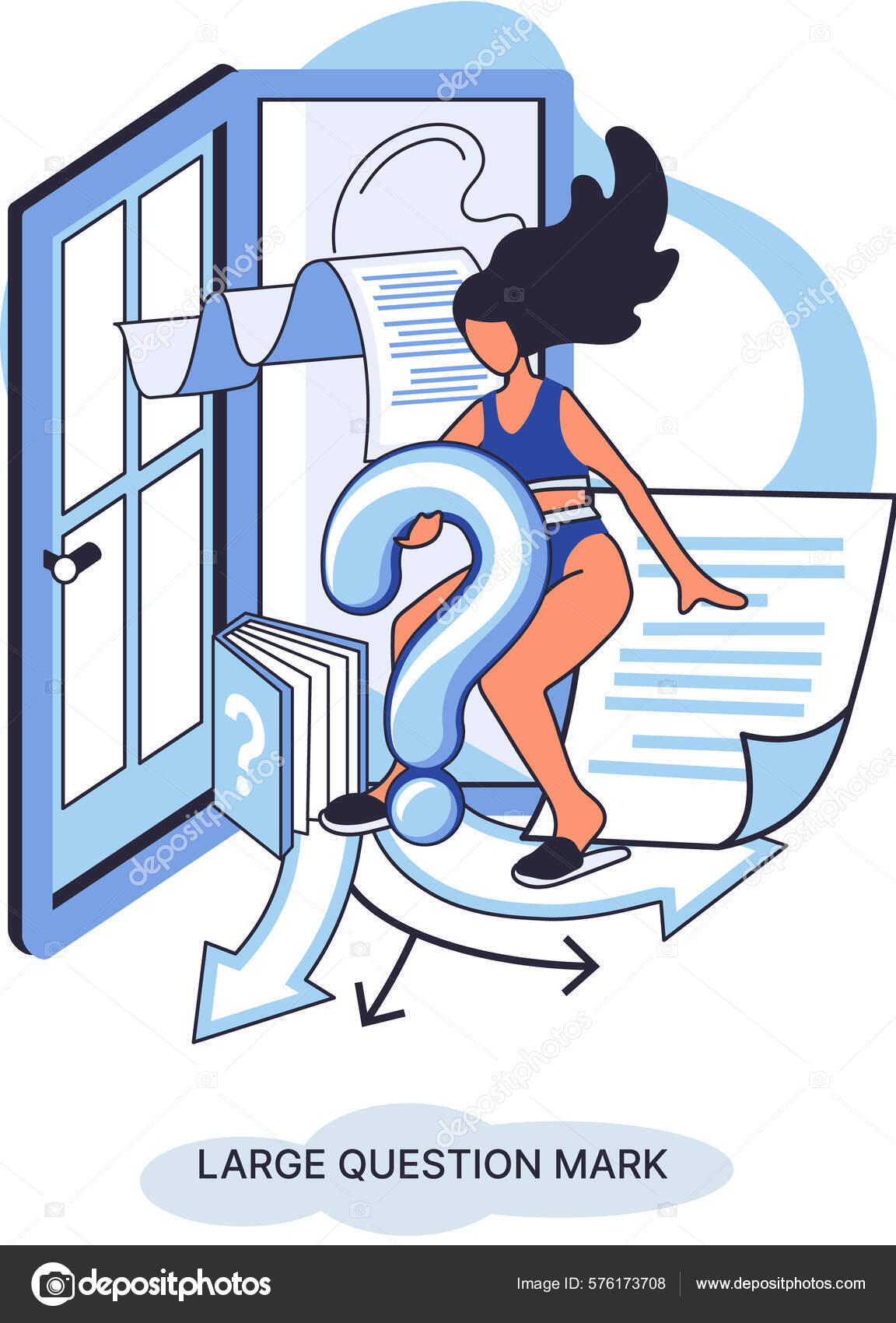 Tangga Tanda Metafora Pertanyaan Konsep Masalah Dan Solusi Tanda Tanya ...