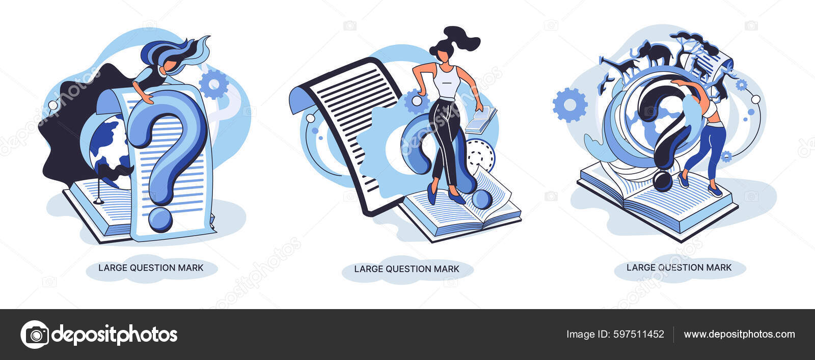 Ladge Question Mark Metaphor Problem Solution Concept Question Mark Ask Stock Vector Image by ...