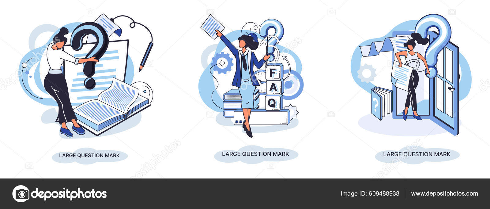 Ladge Question Mark Metaphor Problem Solution Concept Question Mark Ask Stock Vector by ...