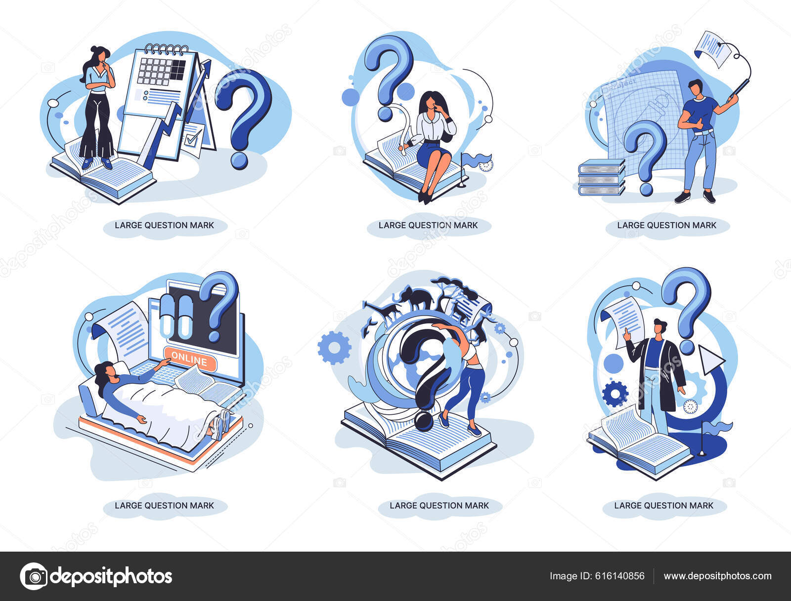 Tangga Tanda Metafora Pertanyaan Konsep Masalah Dan Solusi Tanda Tanya ...