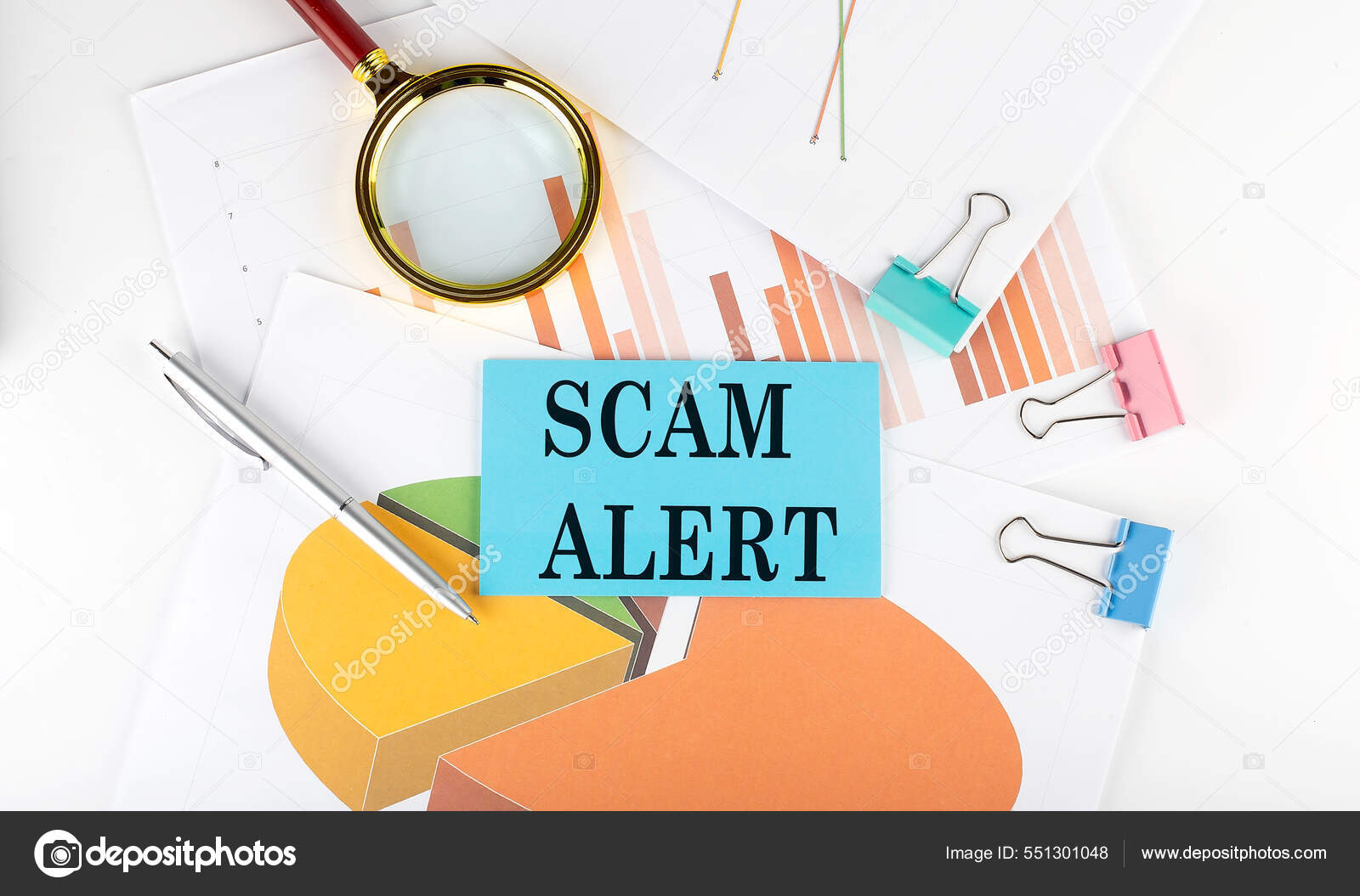 Scam Alert Text Sticker Paper Diagram — Stock Photo © Irina_drozd ...