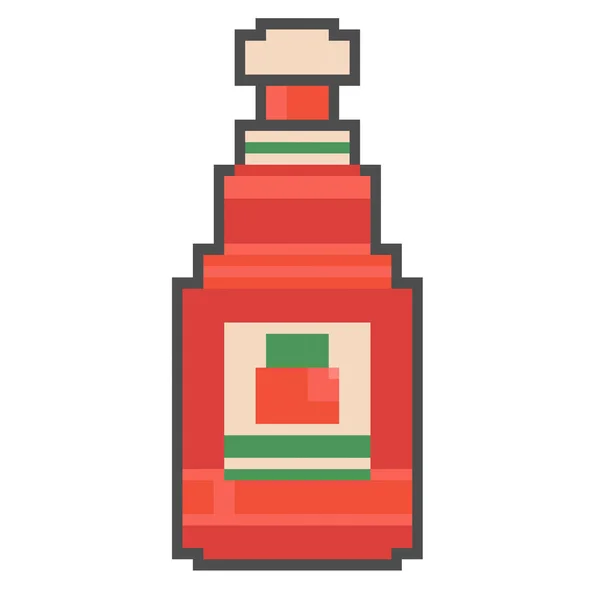Pixel sauce bottle Vector Art Stock Images | Depositphotos
