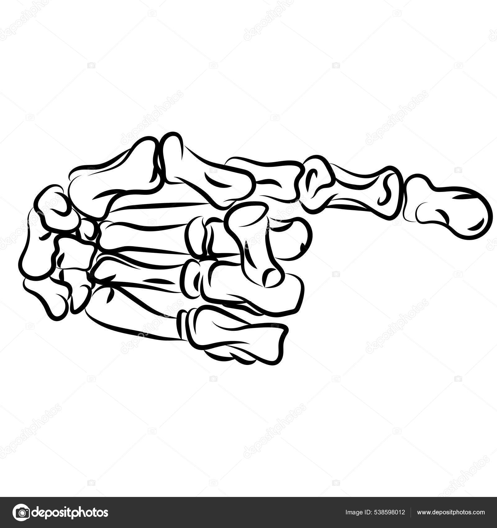 Skeleton Hand Pointing
