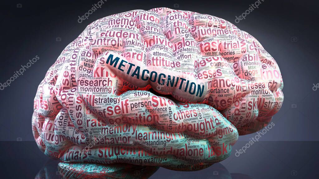 Metacognición en el cerebro humano, cientos de términos cruciales ...