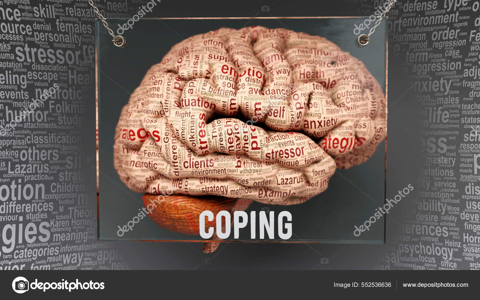 Coping Anatomy Its Causes Effects Projected Human Brain Revealing ...