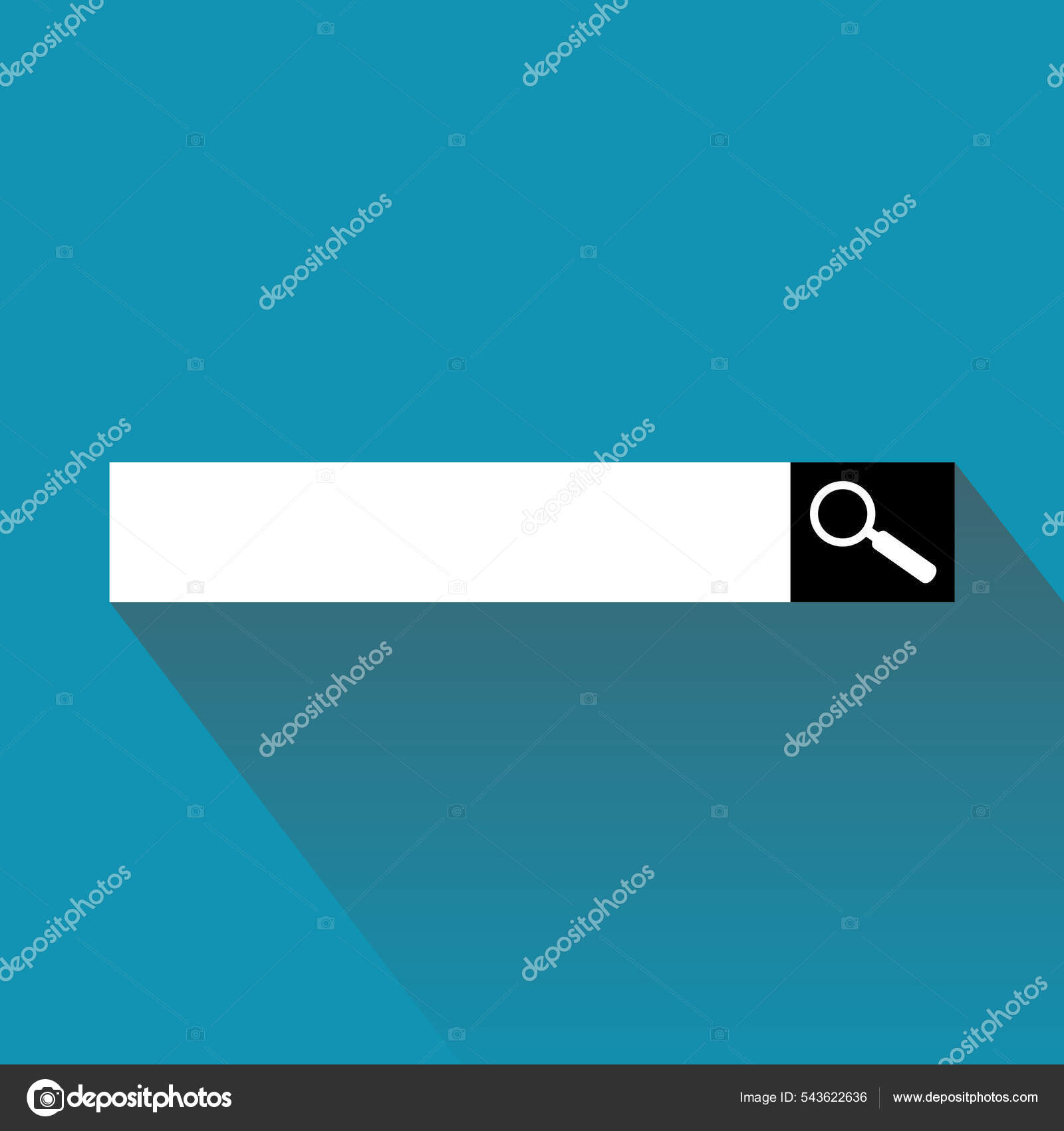 Blue Background Searchbar Magnifyuing Glass Stock Photo by ©keport ...