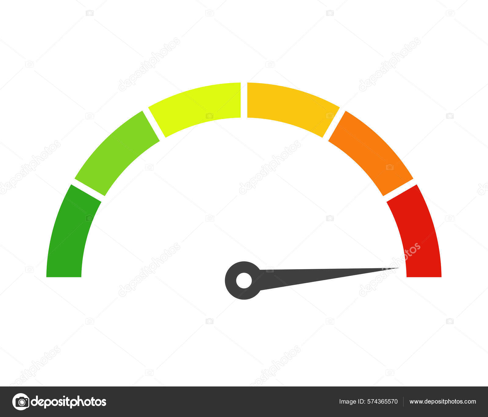 Speedometer Showing Top Speed Full Power — Stock Photo © keport #574365570