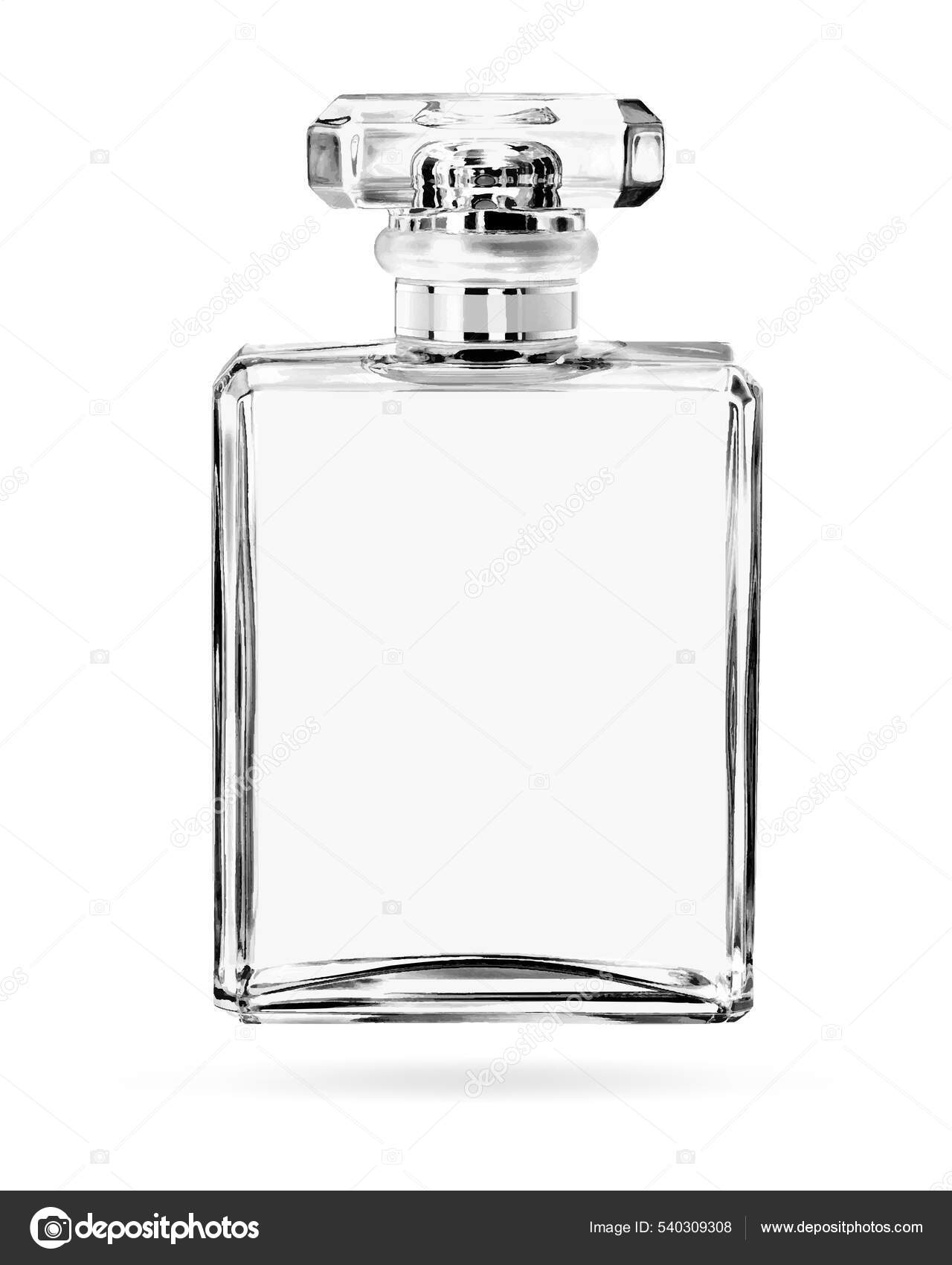 Frasco Perfume Botella Vidrio Para Perfume Perfumería Ilustración ...