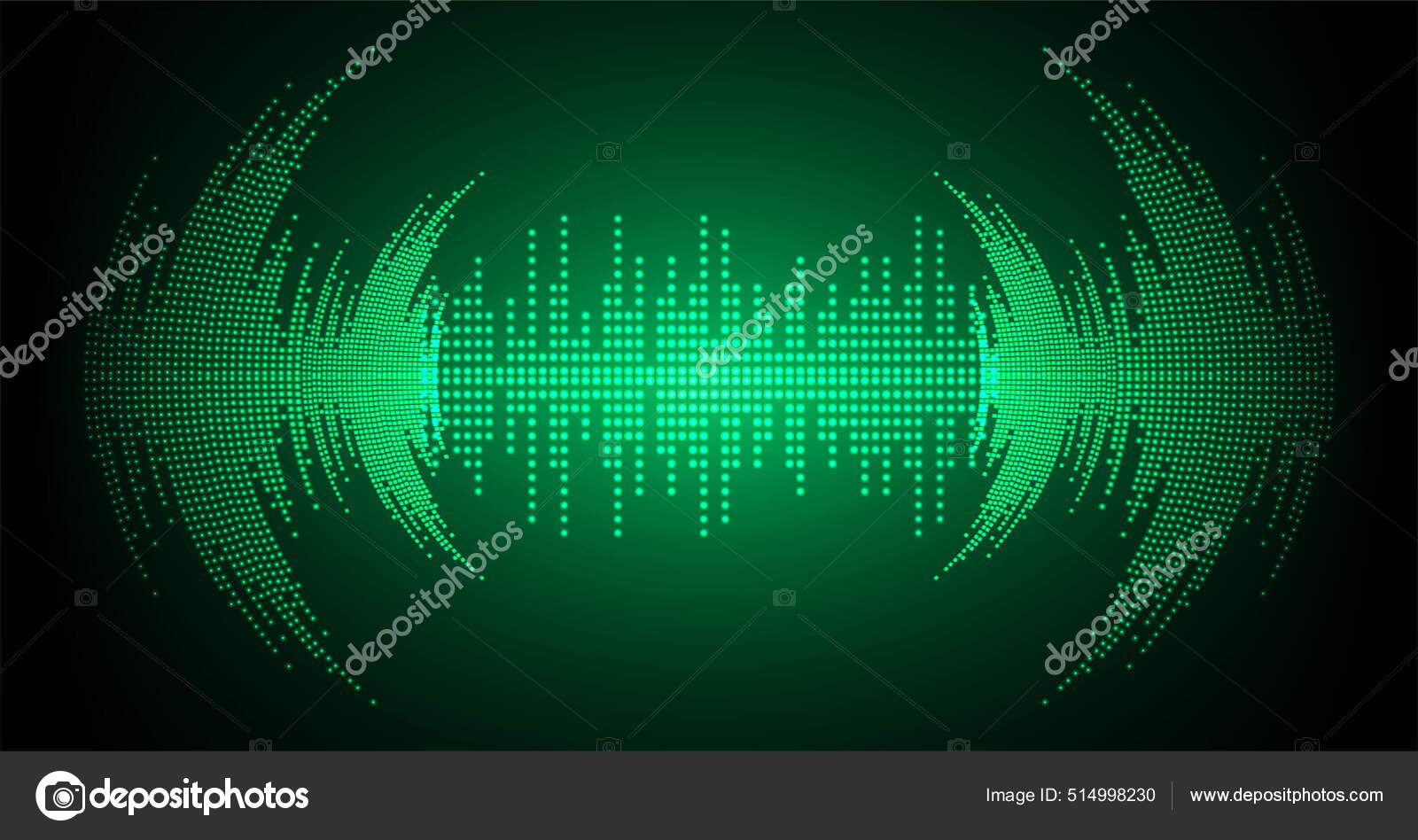 Abstract Futuristic Background Sound Waves Stock Vector by ©titima157 ...
