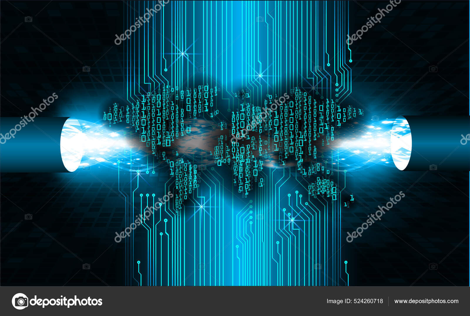 World Map Code Dark Background Stock Vector by ©titima157@gmail.com ...