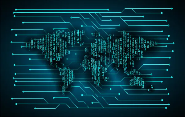 Abstract Background Binary Code Map Stock Vector by ©titima157@gmail ...