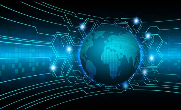 Abstract Blue Background Binary Code Globe — Stock Photo © titima157@gmail.com #428572678