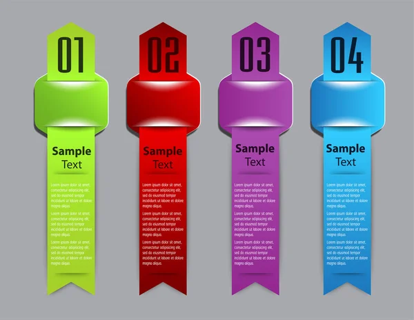 Templat Kotak Teks Modern Banner Infographics Vektor Stok oleh ...