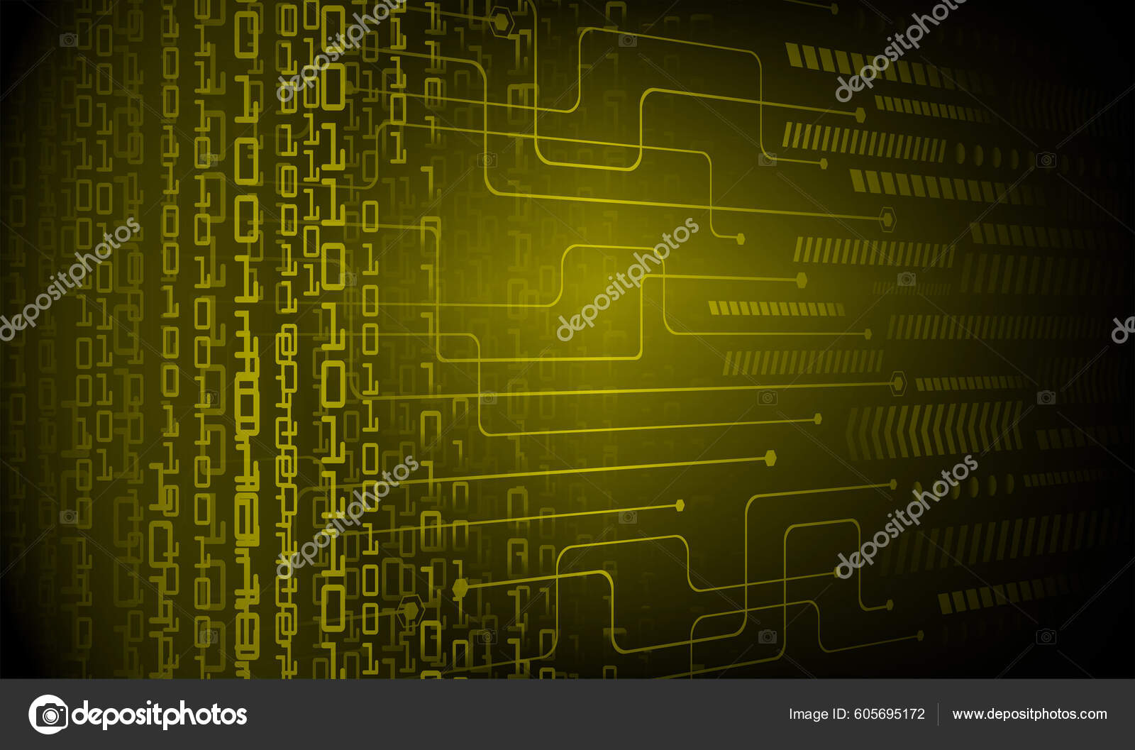 Abstract Technology Background Vector Illustration Cyber Security ...