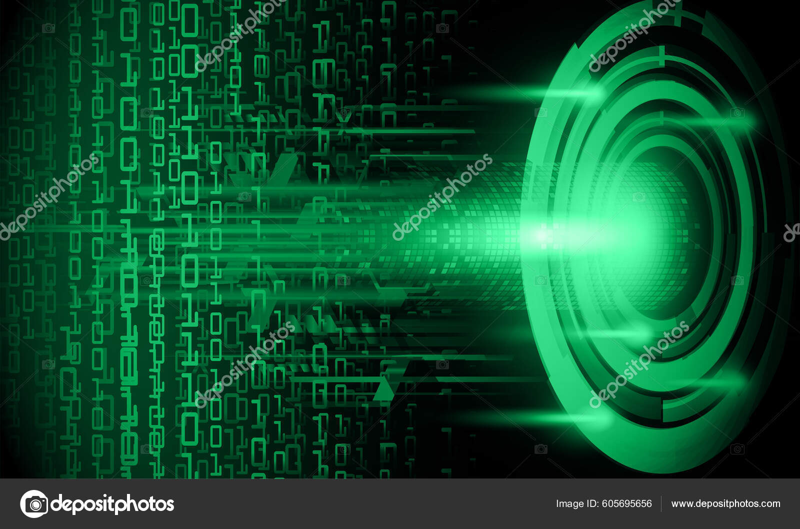 Abstract Technology Background Vector Illustration Cyber Security ...