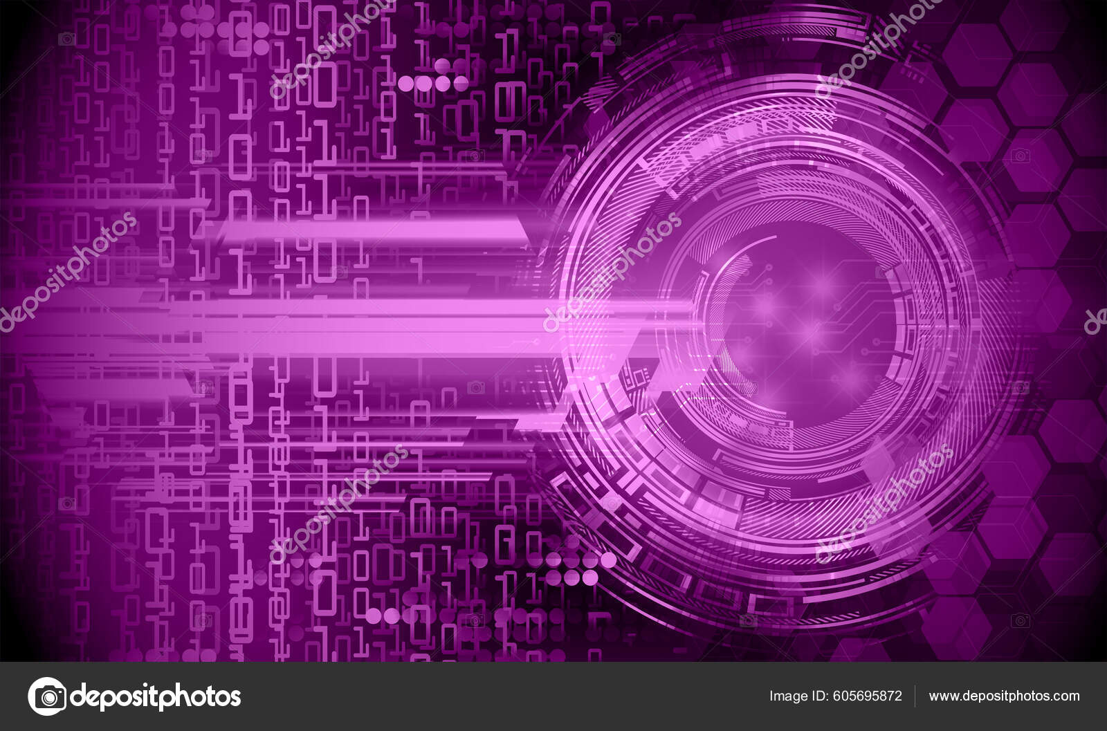 Abstract Technology Background Vector Illustration Cyber Security ...
