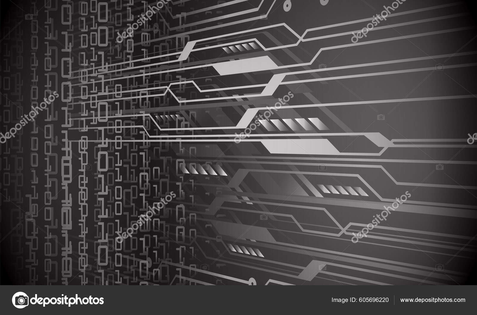 Abstract Technology Background Vector Illustration Cyber Security ...