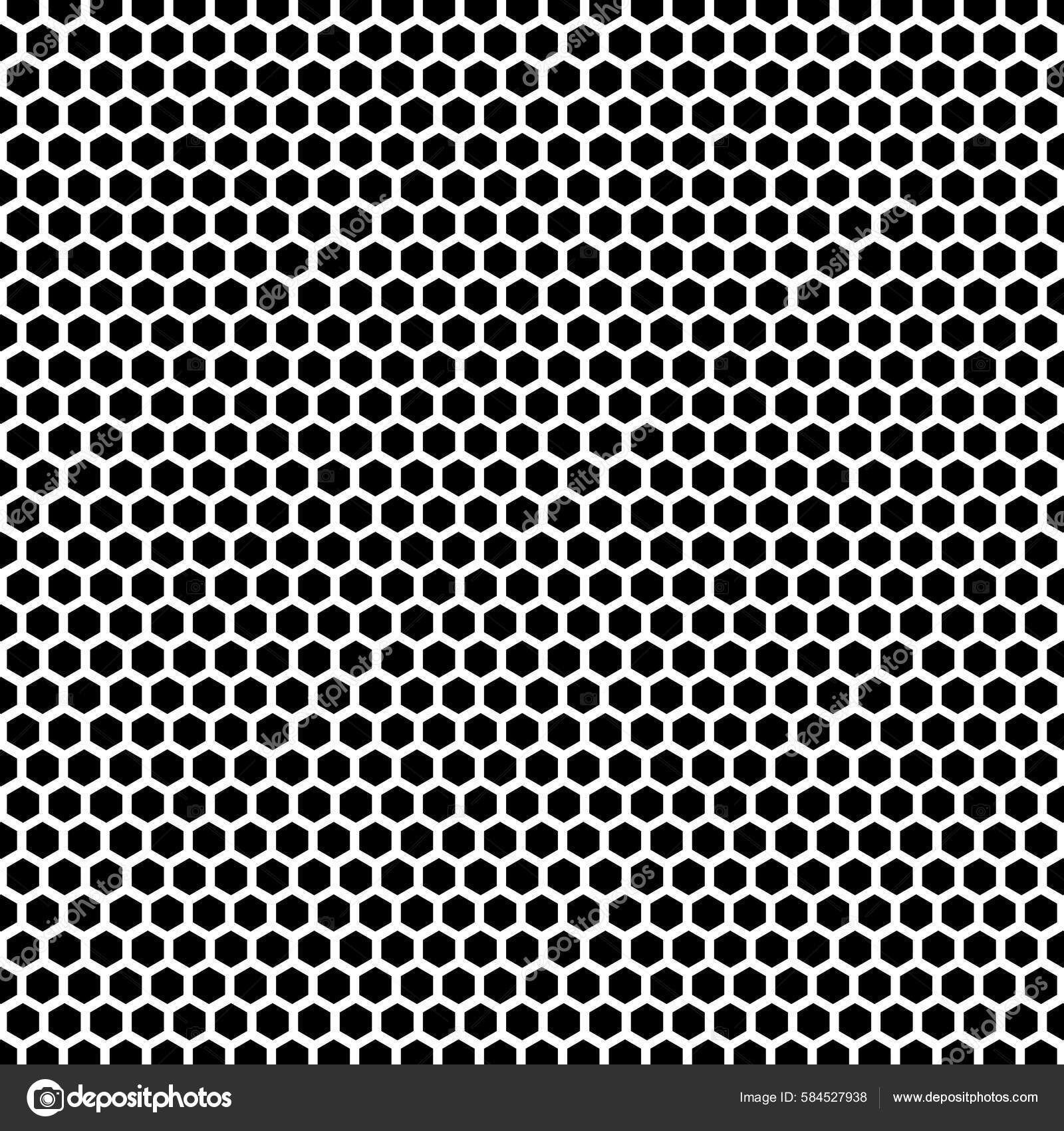 Black White Hexagonal Pattern Vector Format Stock Vector Image by ...