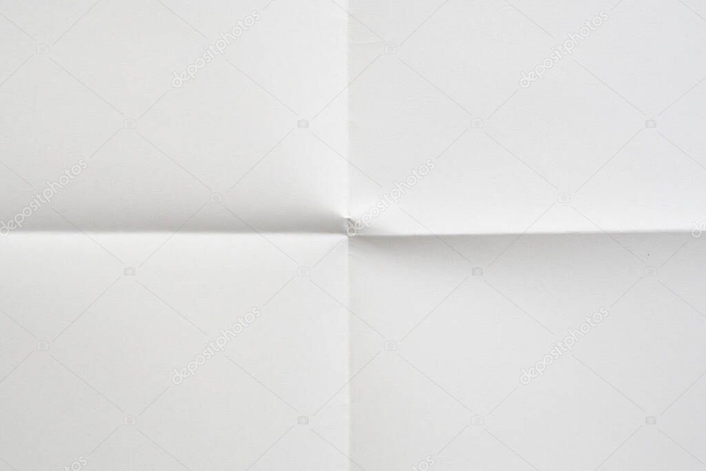 Fotos de White Folded Wrinkled Paper Texture Background - Imagen de ...
