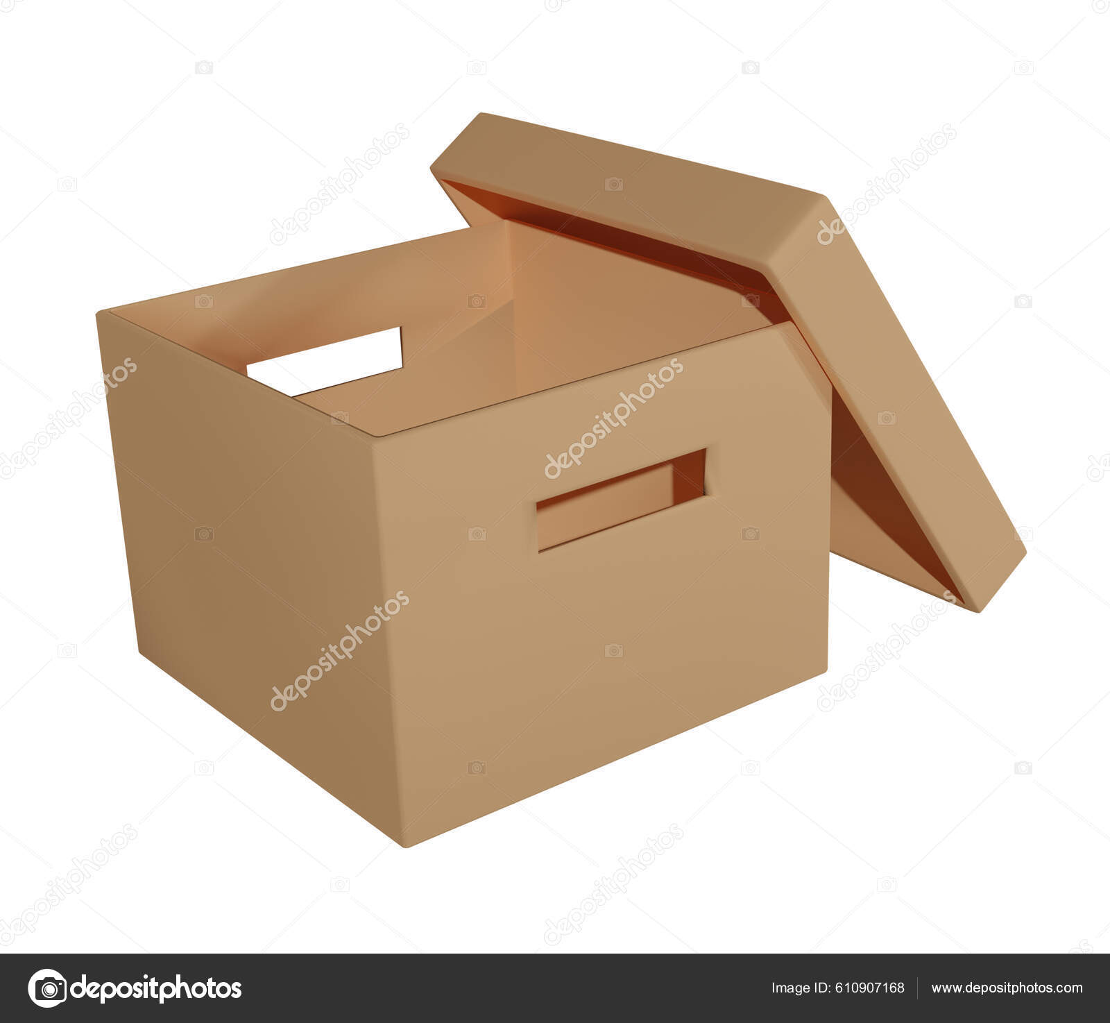 Storage Box Lid Handles Rendering Image Clipping Path Included — Stock ...