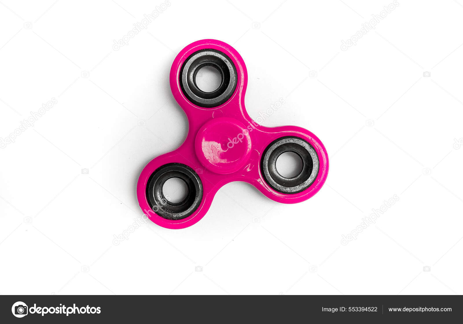 Pink Fidget Spinner Isolated White Background — Stock Photo ...