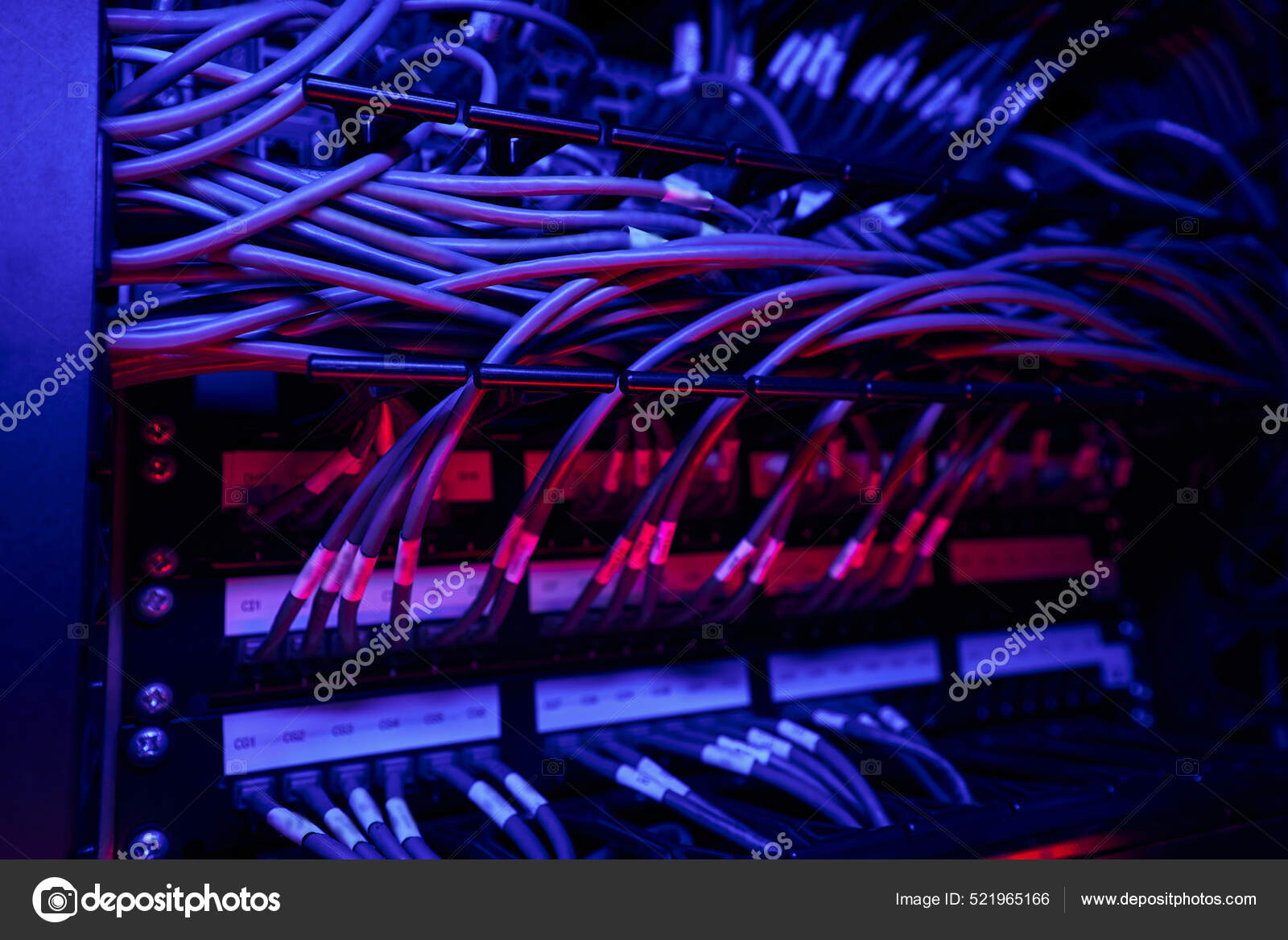 Server Rack Power Cable Management