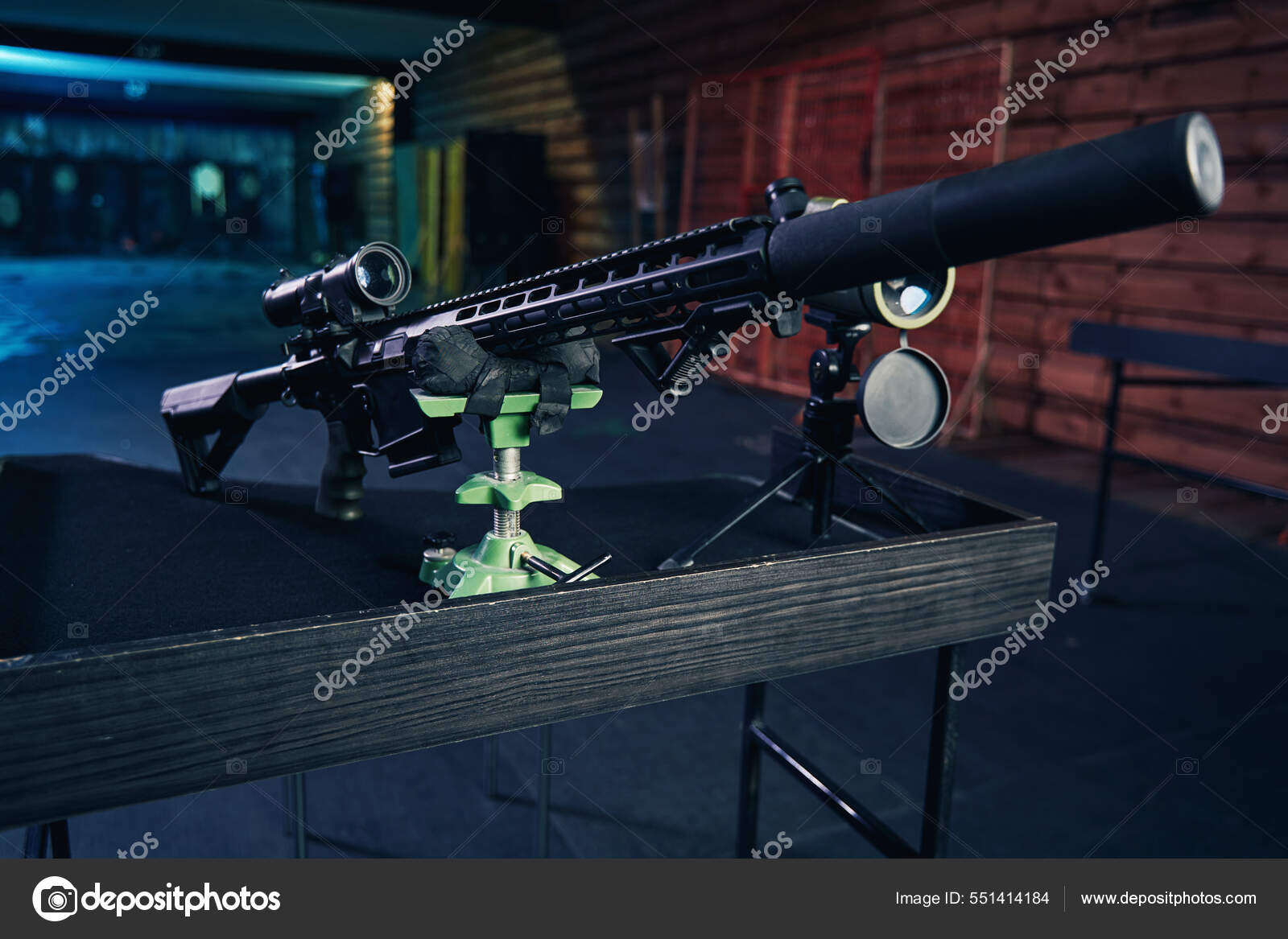 Futuristic Light Machine Guns