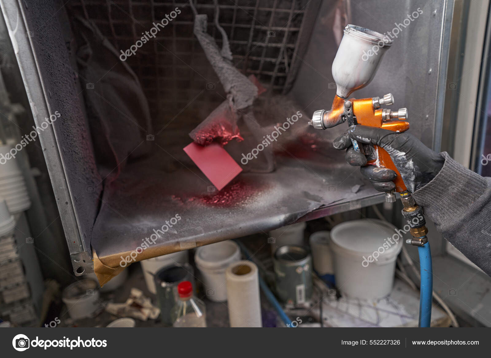 Trial staining, color testing in special chamber Stock Photo by ...
