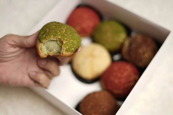 Craquelin Choux Japanese Eclairs Crispy Coating Tastes Sweet Creamy ...