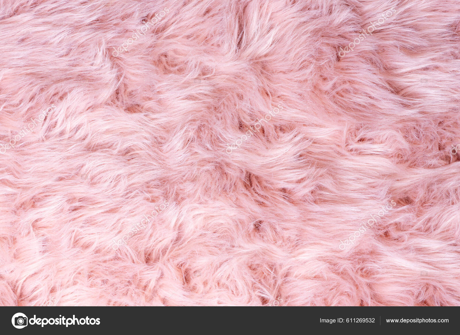 Pink Fur Texture Top View Pink Sheepskin Background Fur Pattern — Stock ...