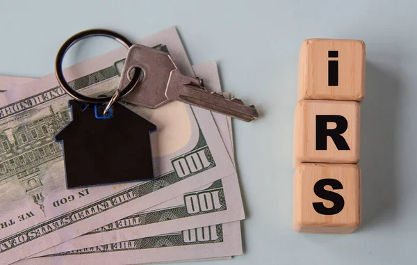 IRS (Internal Revenue Service) - acronym on wooden cubes on the ...