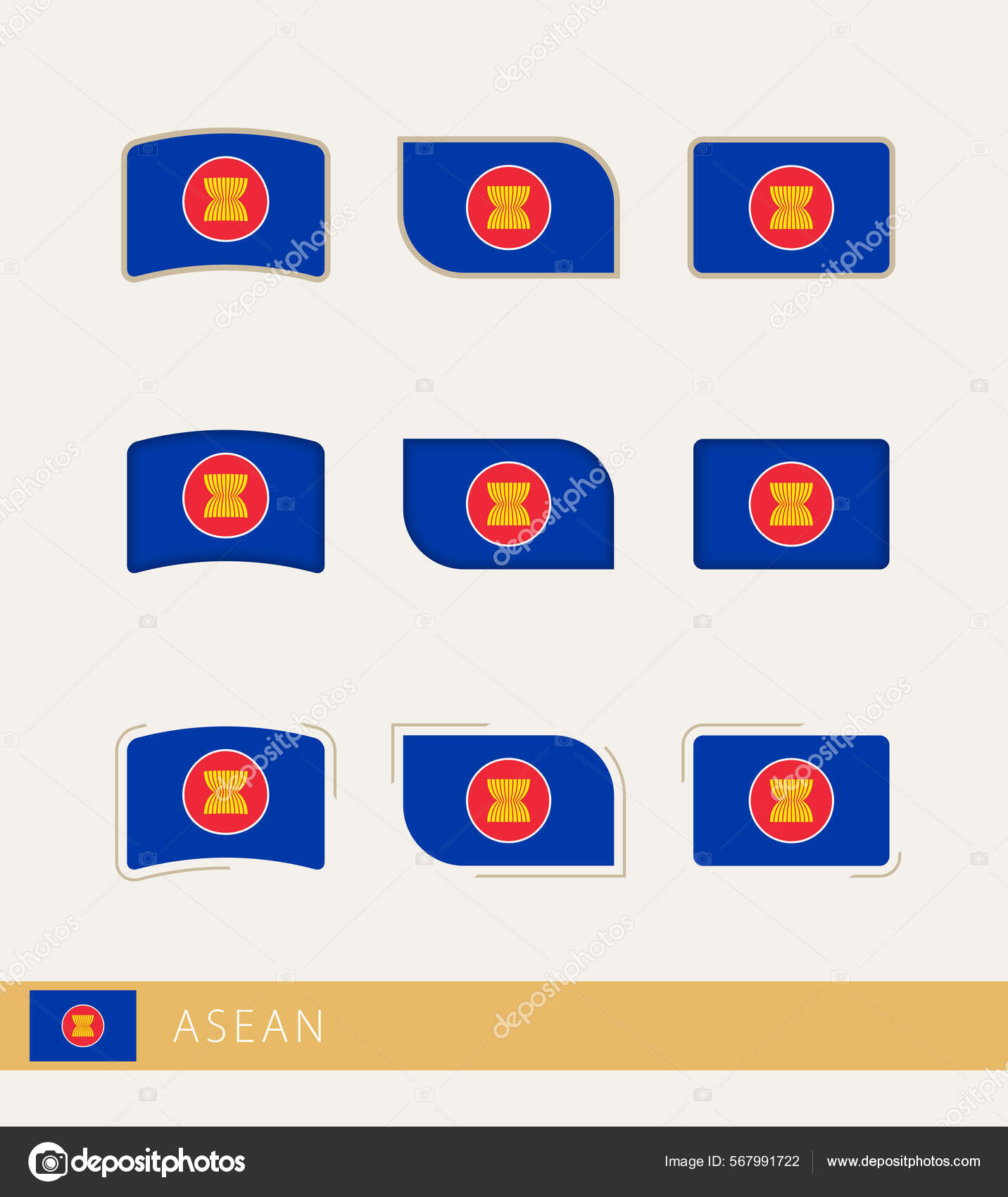 Vector Flags Asean Collection Asean Flags Stock Vector Image by ©boldg ...