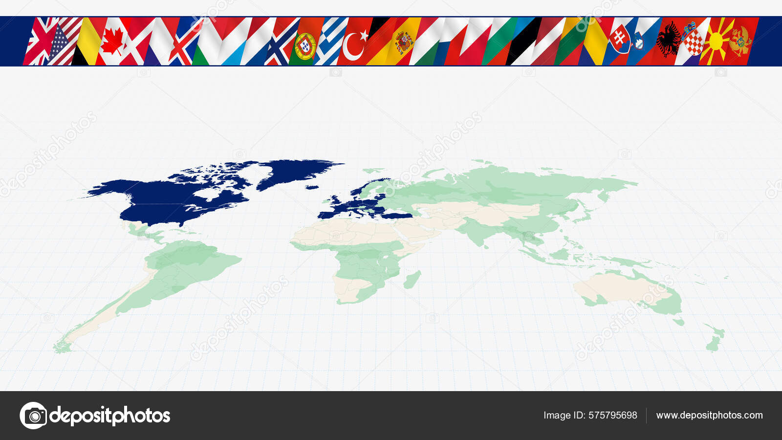 North Atlantic Countries Map