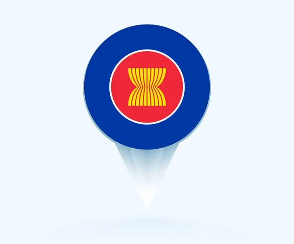 CIS flag location map pin icon on white background. Stock Vector by ...