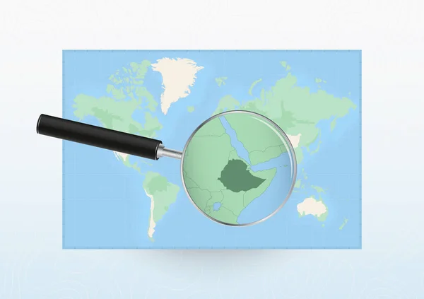 Lupa Que Muestra Mapa Ecuador Mapa Mundial Vector de stock #689507846 de ©boldg