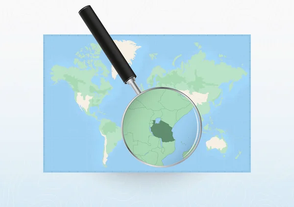 Magnifying Glass Showing Map Paraguay World Map Stock Vector by ©boldg 689507790