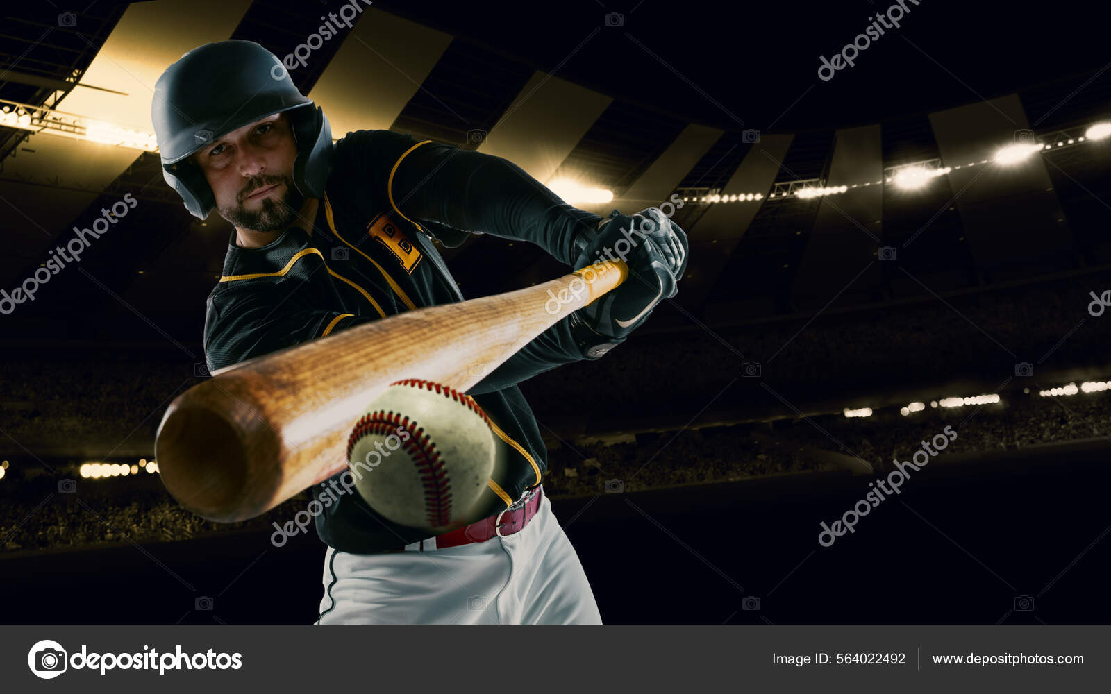 Baseball Bat Hitting Ball
