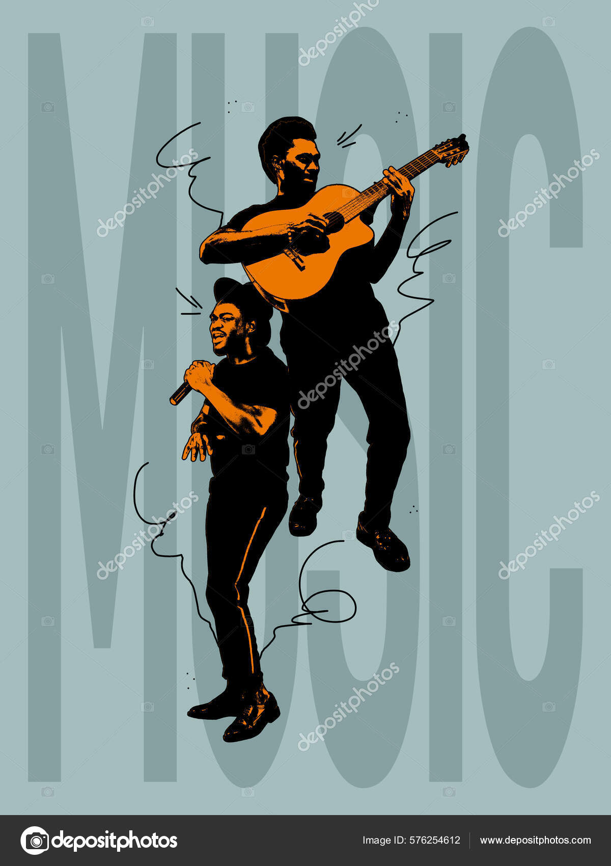 Music Concert Posters Collage