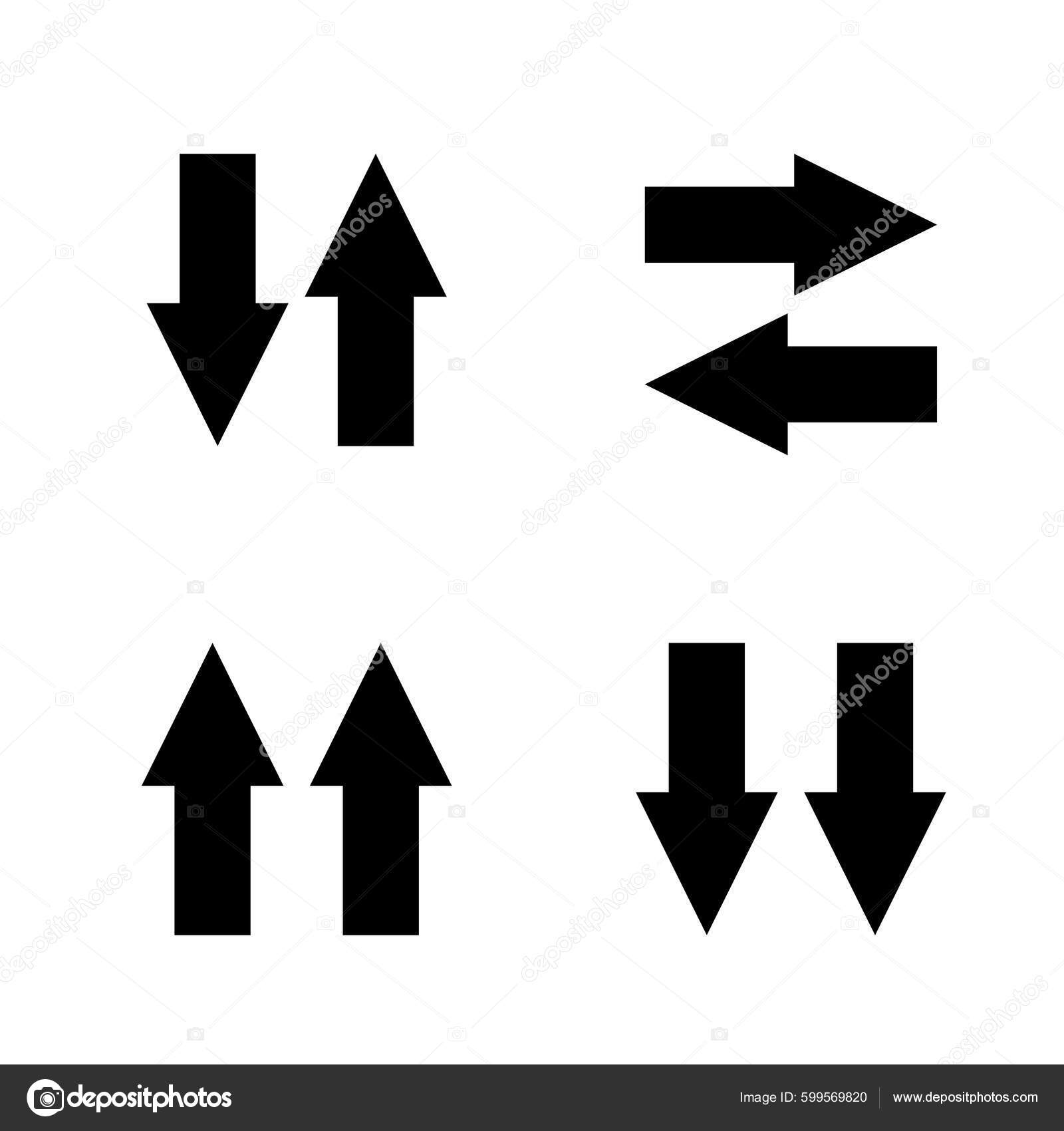 Flecha Blanca Apuntando Hacia Abajo