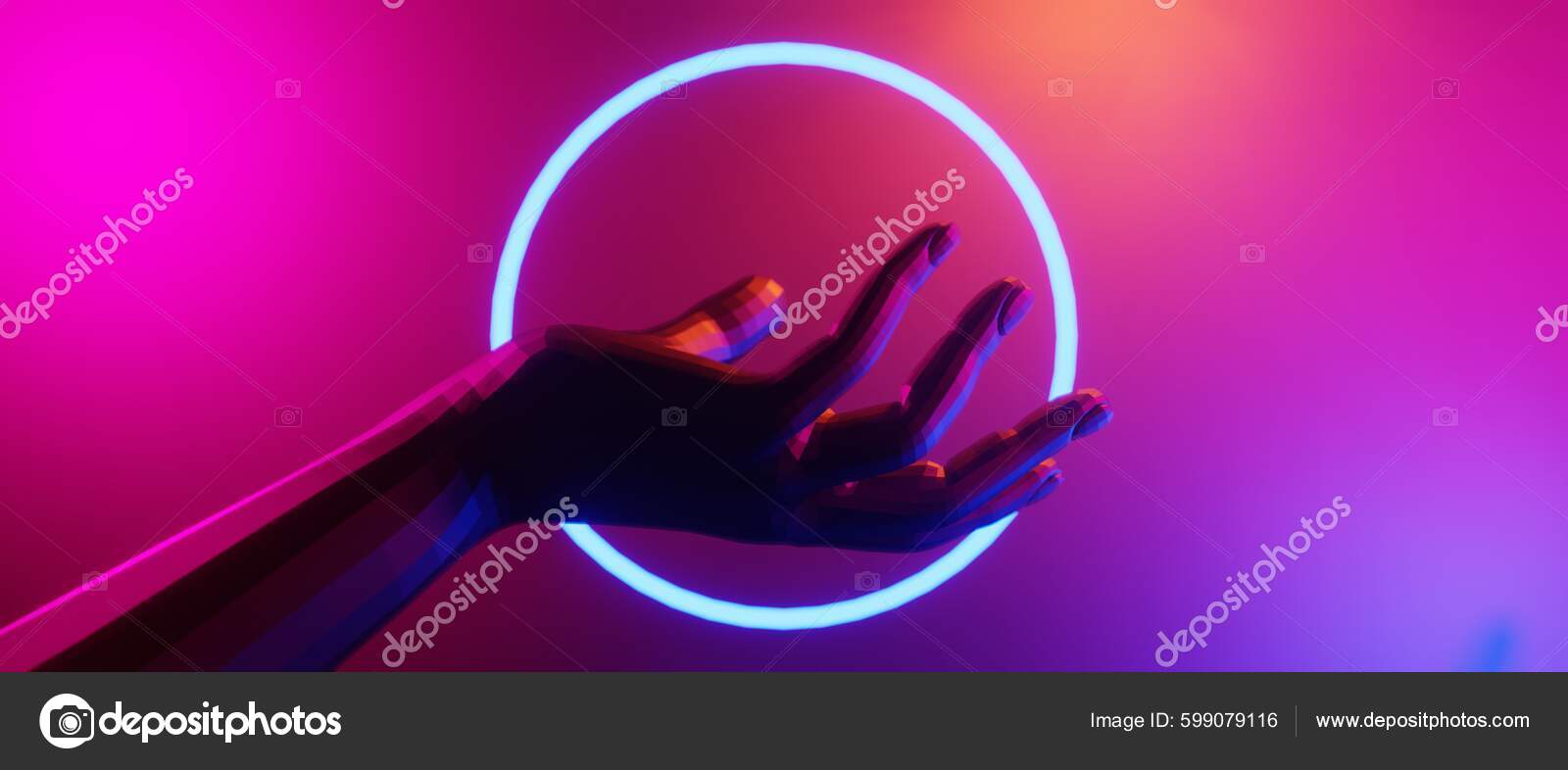 Robot Hand Abstract Backgound Video Game Esports Scifi Gaming Cyberpunk ...