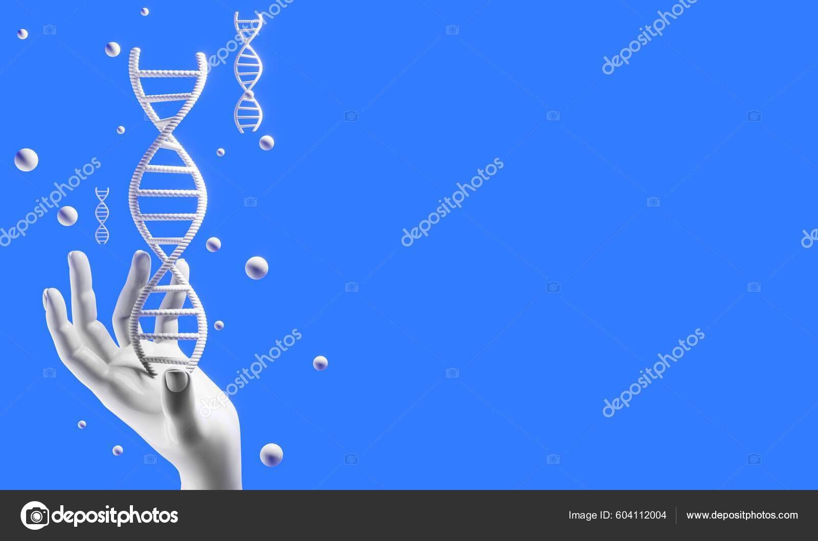 Hand Dna Human Helix Molecules Cell Research Science Biological Man ...