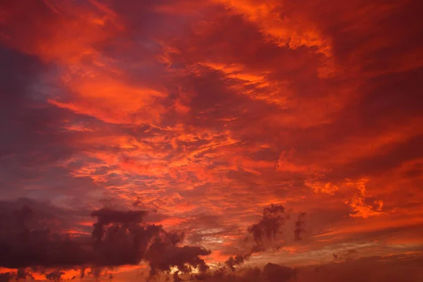 Fiery Sky Background Clipart